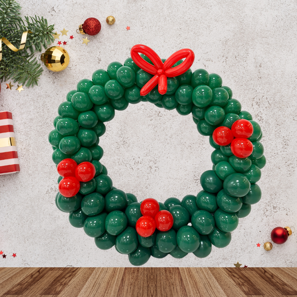 Christmas Balloon Wreath – Party Social