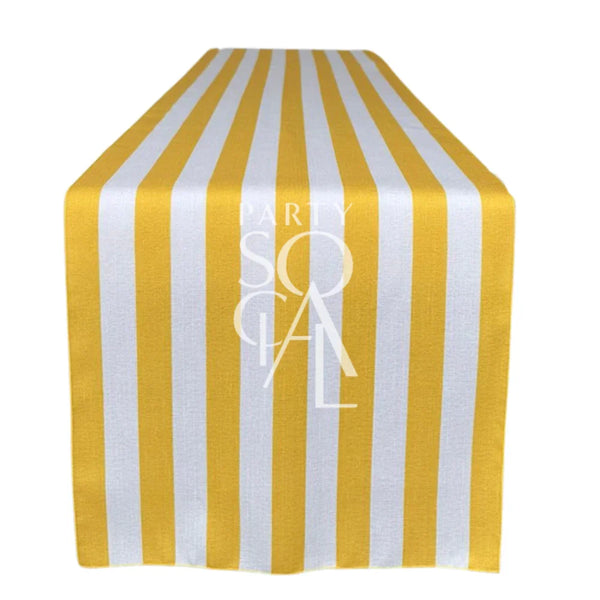Yellow Stripes Table Runners – Party Social